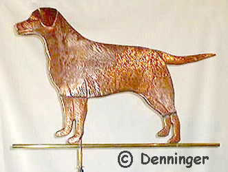 Labrador Retriever Weathervane - Copper Labrador Weather Vane - Dog ...